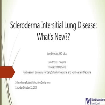 Scleroderma Interstitial Lung Disease: What's New? | PPT