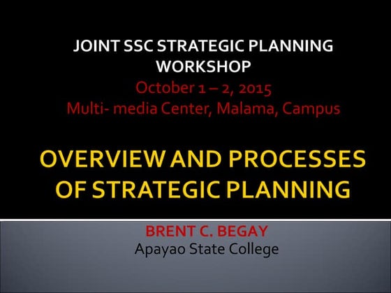 Strategic and operational planning | PPTX