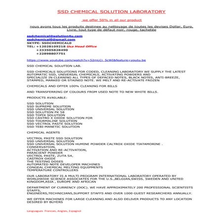 SSD CHEMICAL SOLUTION | PDF