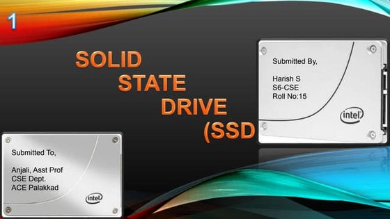 Solid state drive (ssd) | PPTX | Data Storage and Warehousing | Computing