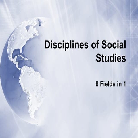 Branches of Social Science Presentation for College | PPT