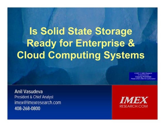 Solid state drive (ssd) | PPTX | Data Storage and Warehousing | Computing