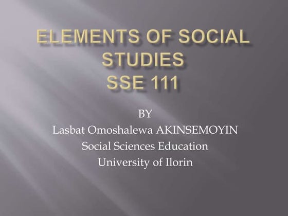 IMPORTANCE OF SOCIAL SCIENCE | PPTX