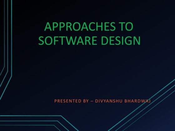 Top Down and Bottom Up Design Model | PPT