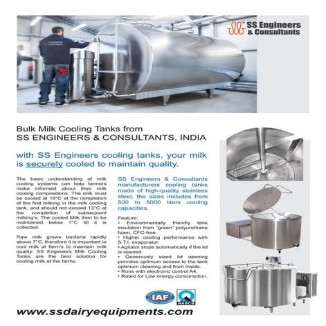 Bulk Milk Cooling Unit | PDF