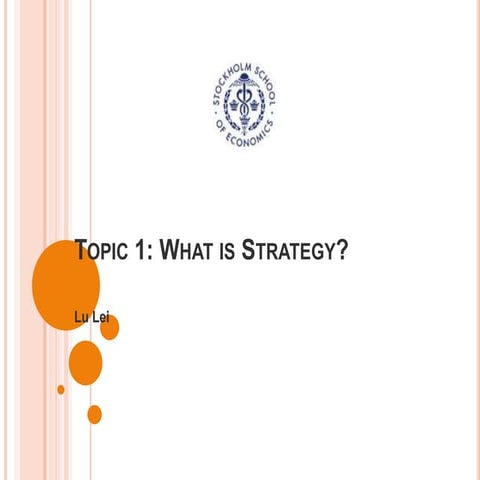 Sse strategy wo_ha_2011 | PPT