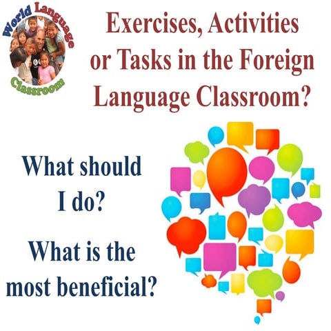 Task-Based Activities in the Foreign Language Classroom #wlclassroom ...