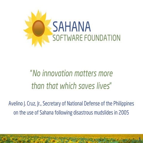 Sahana Software Foundation Overview Brief | PPT