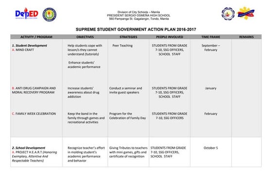 Sample action plan | DOCX