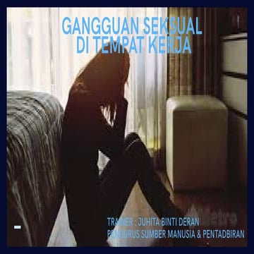 GANGGUAN SEKSUAL DI TEMPAT KERJA & WHISTLEBLOWER | PDF