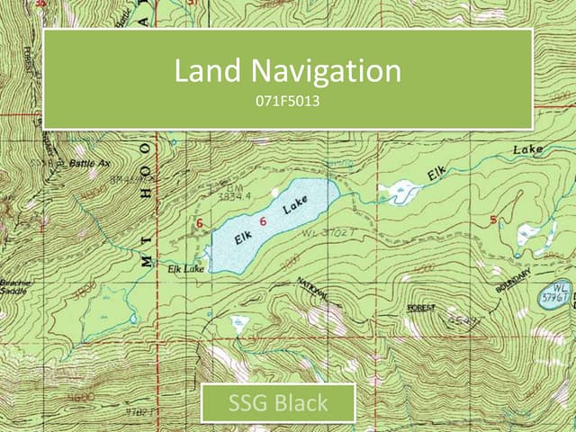 Military Map: Terrain features - with animations | PPTX