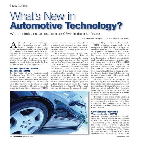 What's New In Automotive Technology? | PDF