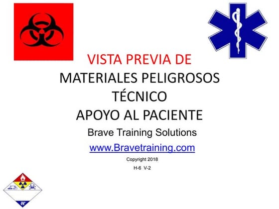 FIRST RESPONDER HAZMAT AWARENESS POWERPOINT TRAINING PRESENTATION | PPT