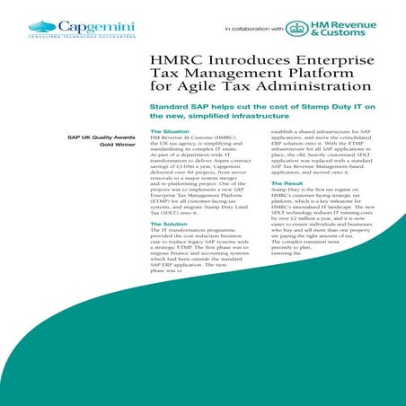 HRMC Introduces Enterprise Tax Management Platform for Agile Tax ...