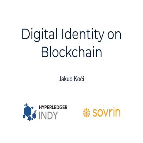 Digital Identity on Blockchain | PDF