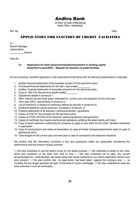 72376004-Credit-CAM-Format.pdf | Business Accounting & Finance | Business