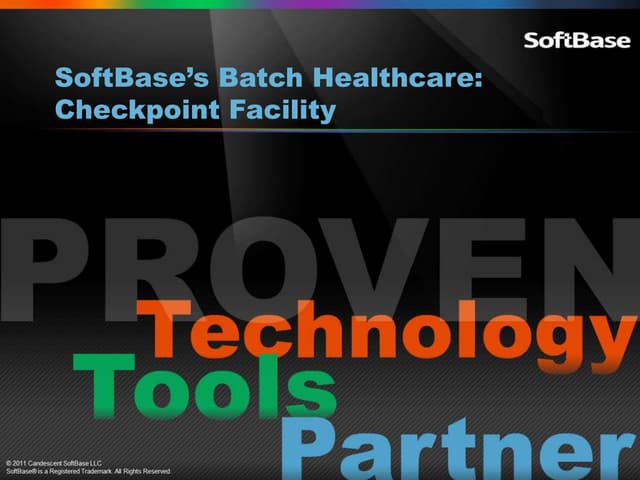 Db2 For Zos Checkpoint And Restart Solution Ppt