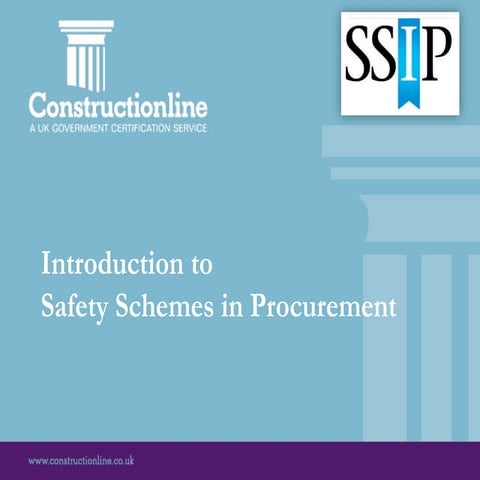 Introduction to SSIP- Constructionline | PPTX