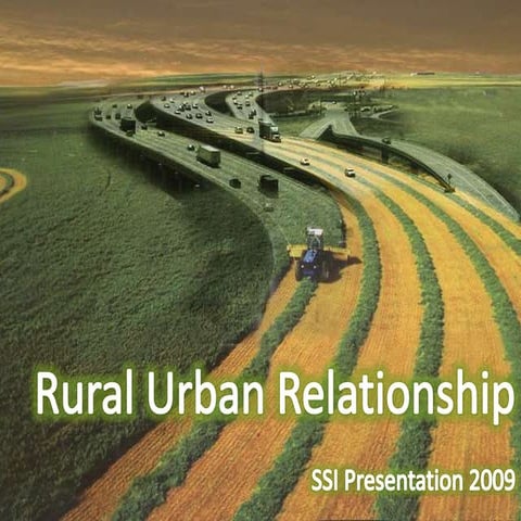 Rural Urban Relationship | PPTX