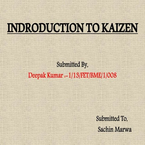 Ss kaizen | PPTX