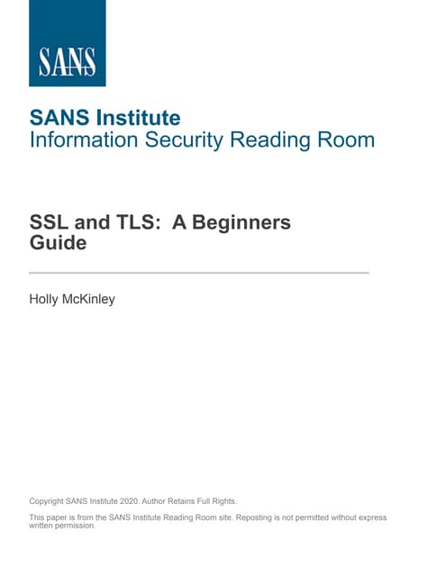 Ssl Tls Beginners Guide Pdf