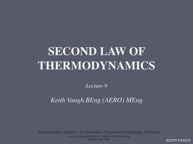 Second law of thermodynamic | PPTX