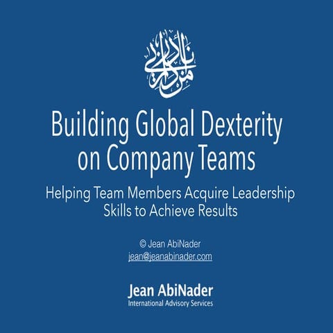 Building Global Dexterity on Company Teams | PDF