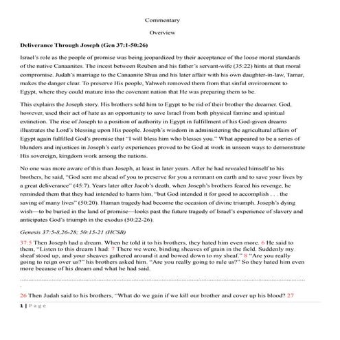 Ss lesson111713.1.commentary | DOCX | Judaism | Religion & Spirituality