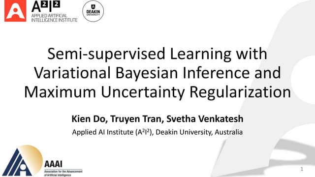 Semi Supervised Learning With Variational Bayesian Inference And 9470