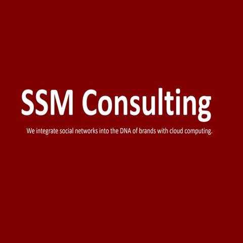 SSM Consulting introduction | PPSX