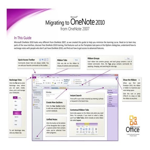 Migrating to OneNote 2010 from OneNote 2007 | Microsoft | PDF