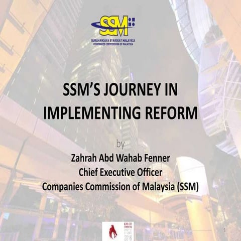 SSM Journey in to Implementing Reform | PPT