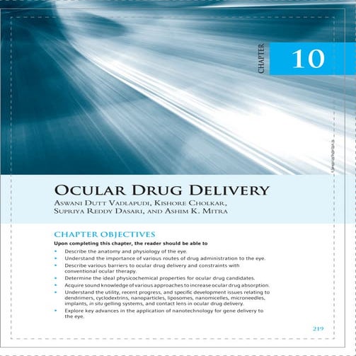 OCULAR DRUG DELIVERY SYSTEM | PDF