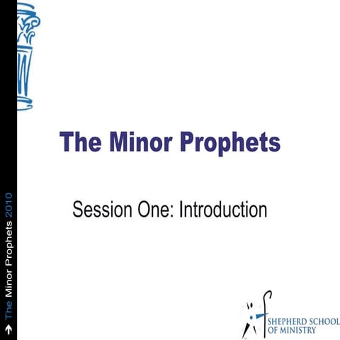 Ssm minor prophets hosea slides 082210 | PPTX