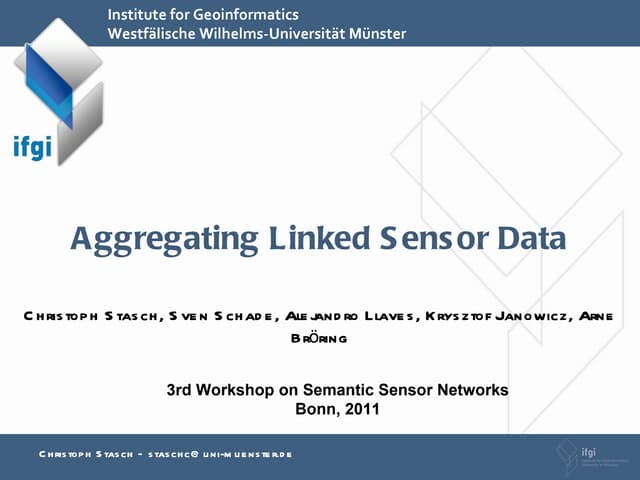 Aggregating Linked Sensor Data Ppt