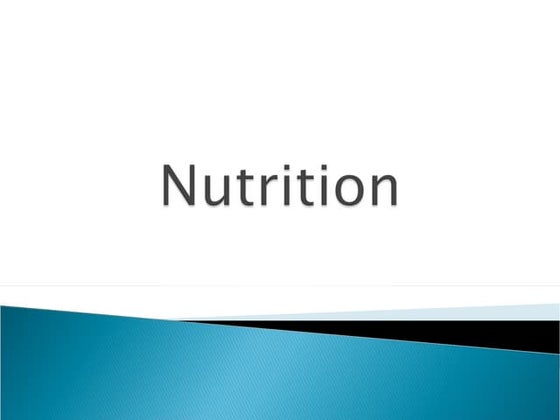 Food & Nutrition Project for 4th graders | PPT