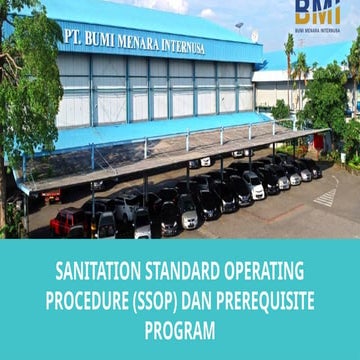 ssop dan gmp untuk belajar mengenai ssop gmp dan prp | PPTX