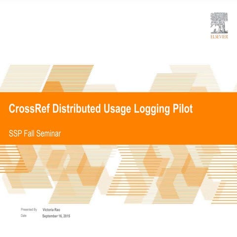 CrossRef Distributed Usage Logging Pilot | PPT