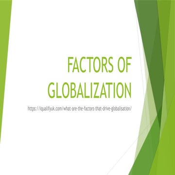 contemporary world-Factors of Globalization- | PPTX