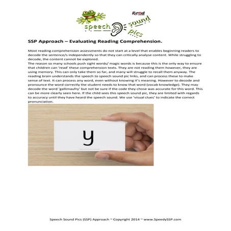 SSP Approach - Assessing Reading Comprehension - BURT Reading Test | PDF