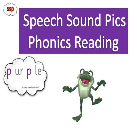 SSP Phonics Reader to check PURPLE Sound Pic Knowledge | PDF