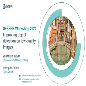 Improving Object Detection on Low Quality Images | PPTX