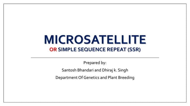 Dominant and codominant markers30nov | PPTX