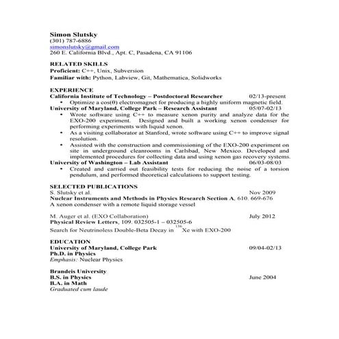 Ss resume c_2a | PDF