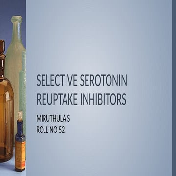 SSRI (1).pptx selective serotonin reuptake inhibitors | PPTX