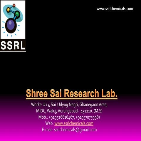 Ssrl Battery Chemical Products with price ppt | PPTX