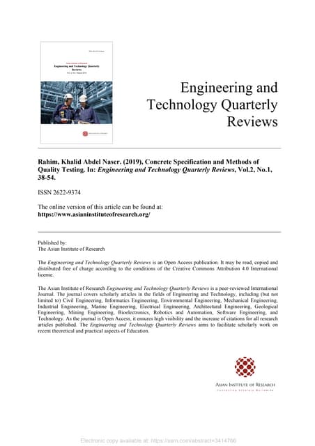 semi destructive tests on concrete _Imran_bk | PDF