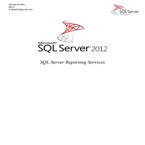 SQL Server Reporting Services SSRS | PDF