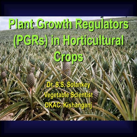 Plant growth regulators | PPT