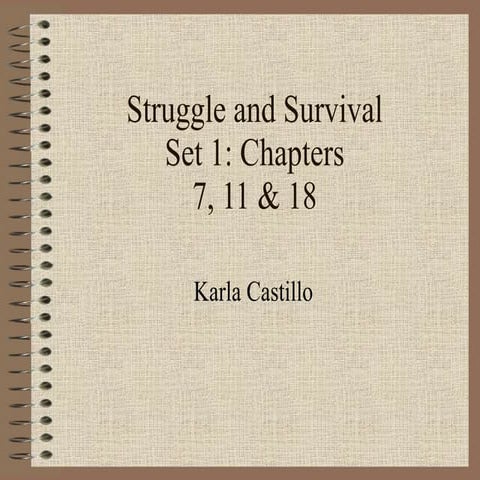 Struggle and survival_1[1] | PPT